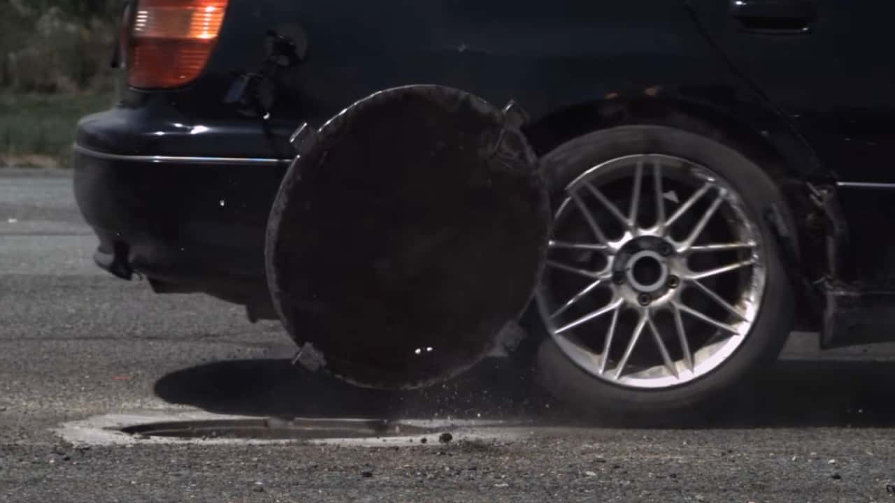 Here's What Can Happen When You Drive Over a Loose Manhole Cover
