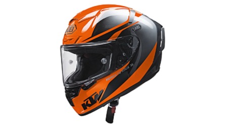 KTM presenta sus nuevos cascos Shoei KTM Powerwear