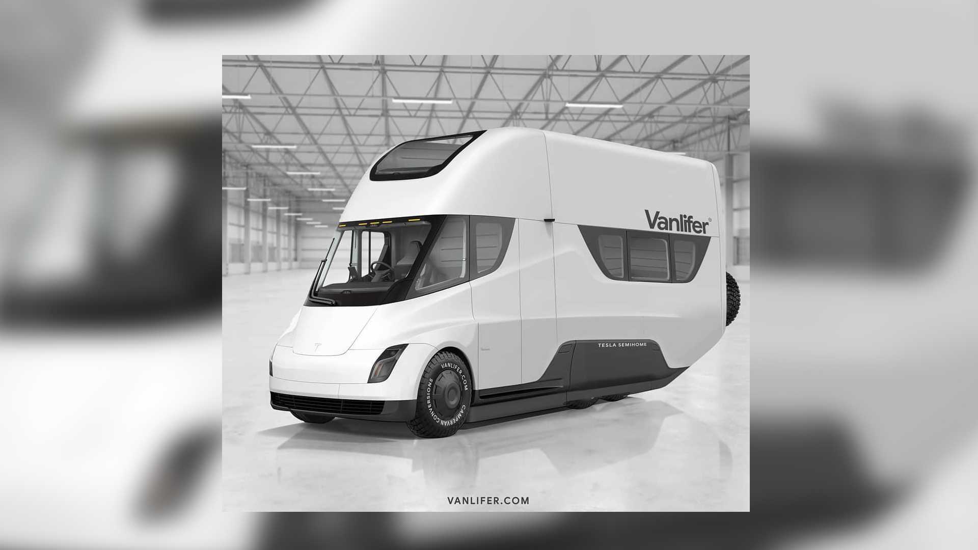 Tesla Semihome de Vanlifer, otra recreación para acampar en modo eco