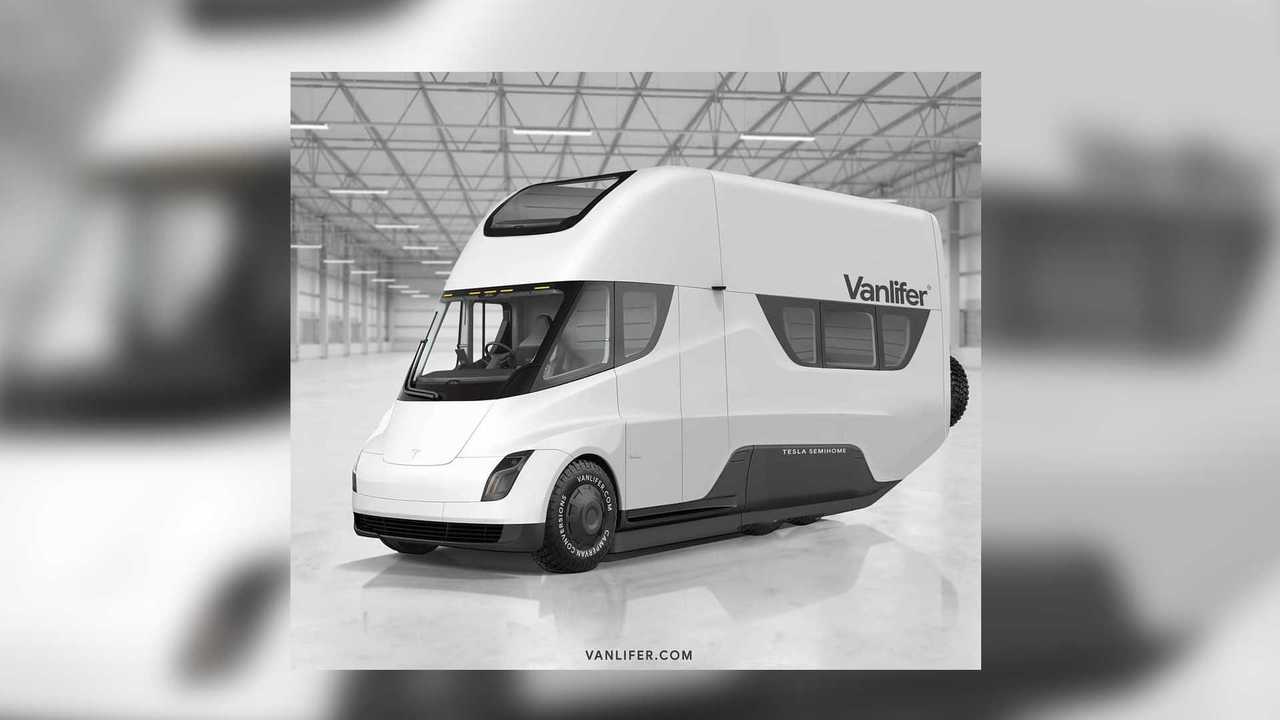 Tesla Semihome de Vanlifer, otra recreación para acampar en modo eco