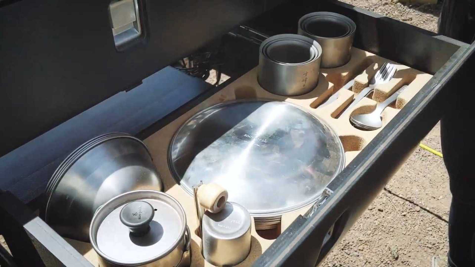 Rivian R1T Pickup Truck Will Carry Full Camp Kitchen Off-Road