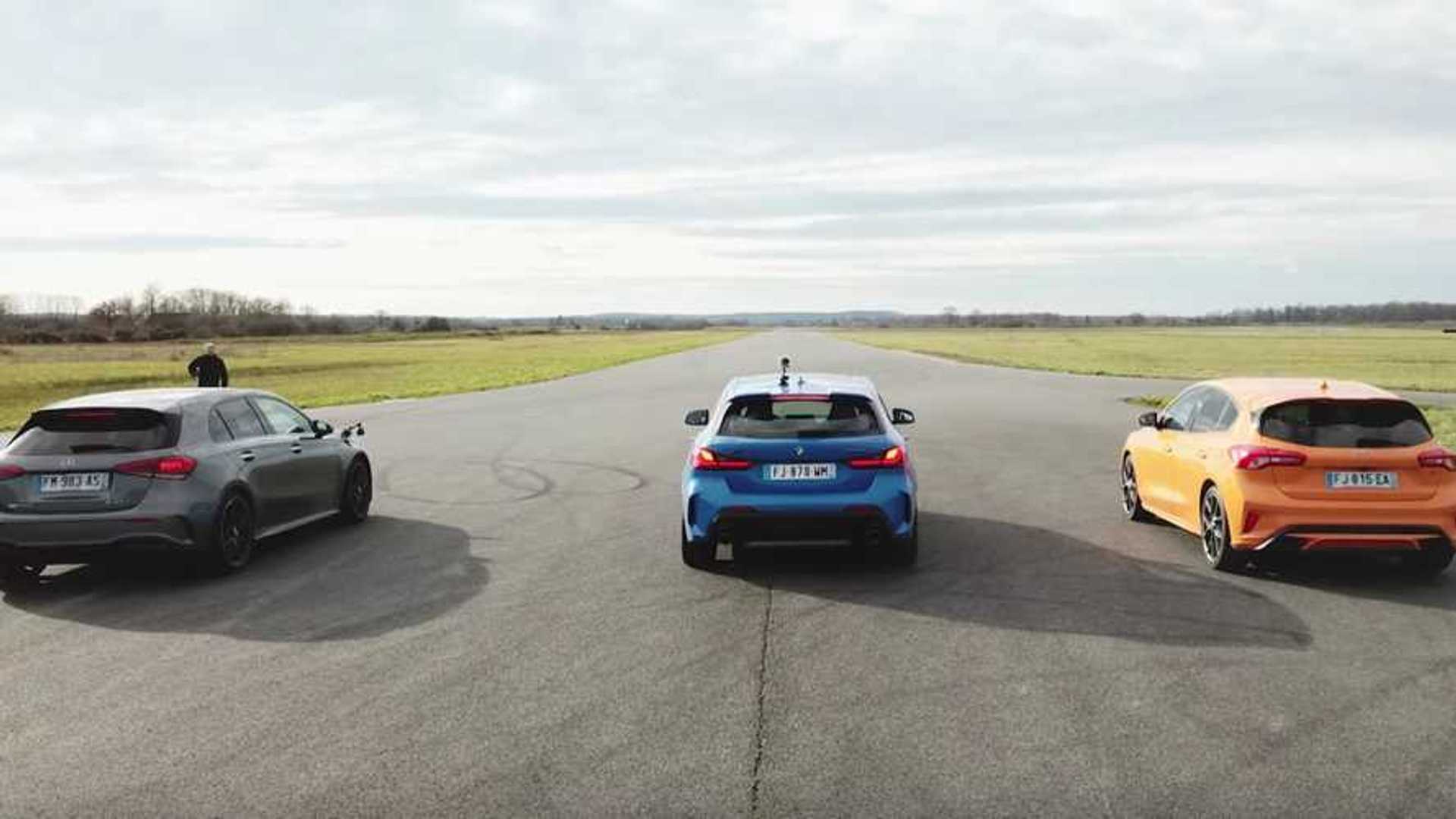 Can The Focus ST Keep Up With AMG A45 S And M135i In A Drag Race?