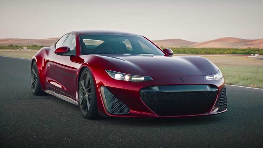 Watch the Drako GTE do tank turns on a frozen lake