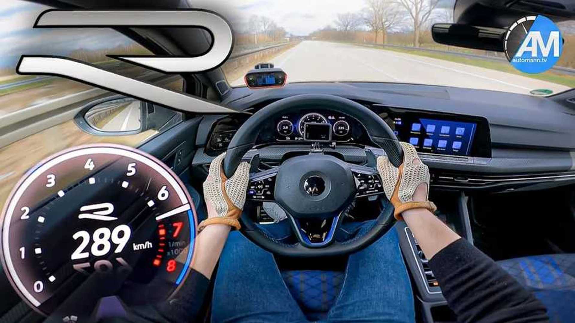 Vidéo - La VW Golf 8 R lancée à 290 km/h sur l'autobahn