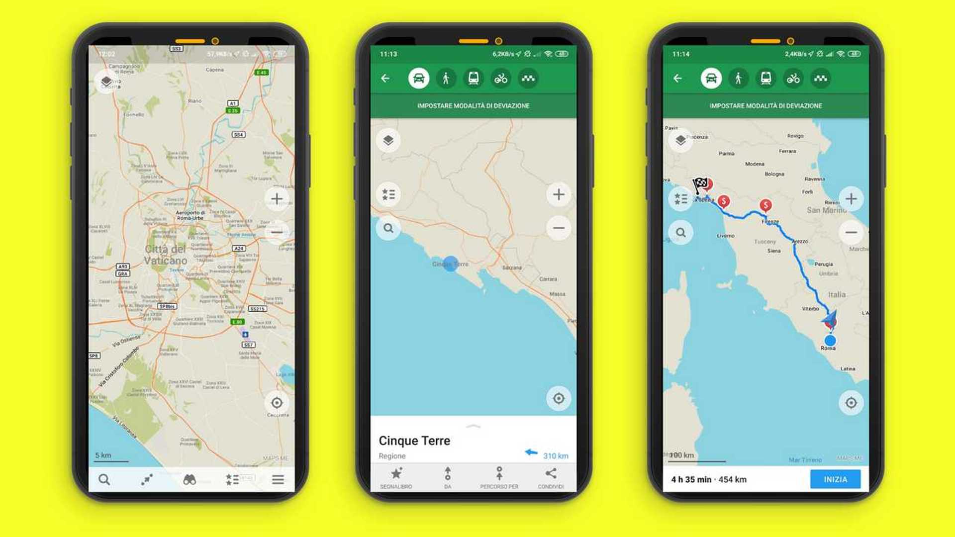 Pianificare un viaggio in auto, come funziona Maps.Me