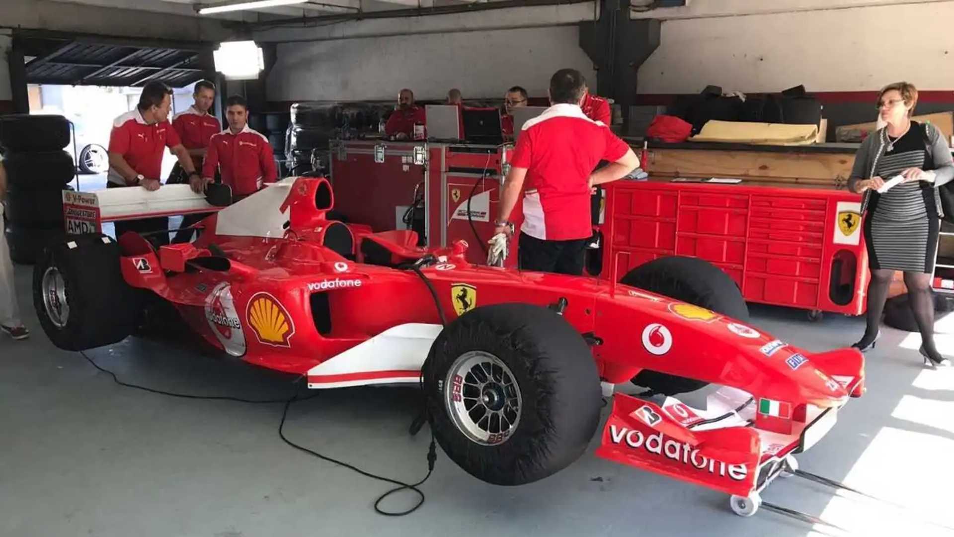 Luis Pérez Companc giró con la Ferrari ex Schumacher en el Gálvez