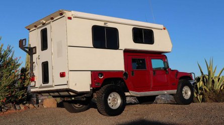 Hummer H1 With Truck Camper For Sale Would Make Ultimate Overlander
