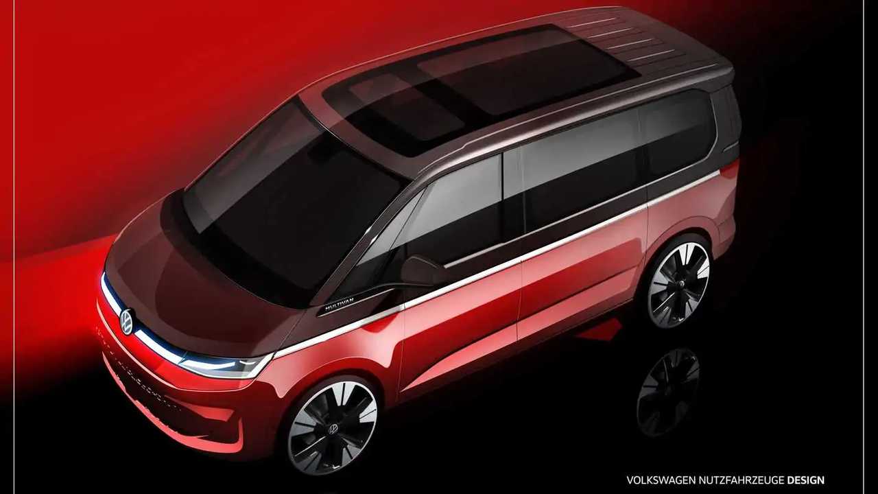Volkswagen Multivan, un teaser mostra il nuovo frontale