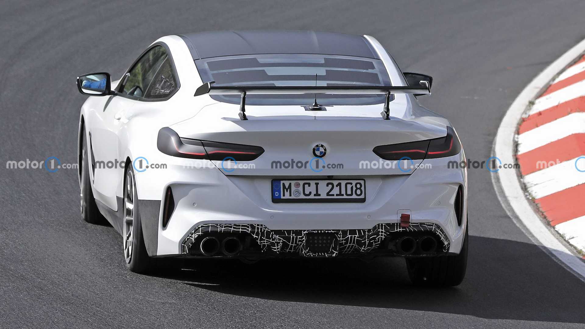 BMW M8 CSL spy shots show coupe testing at the Nurburgring