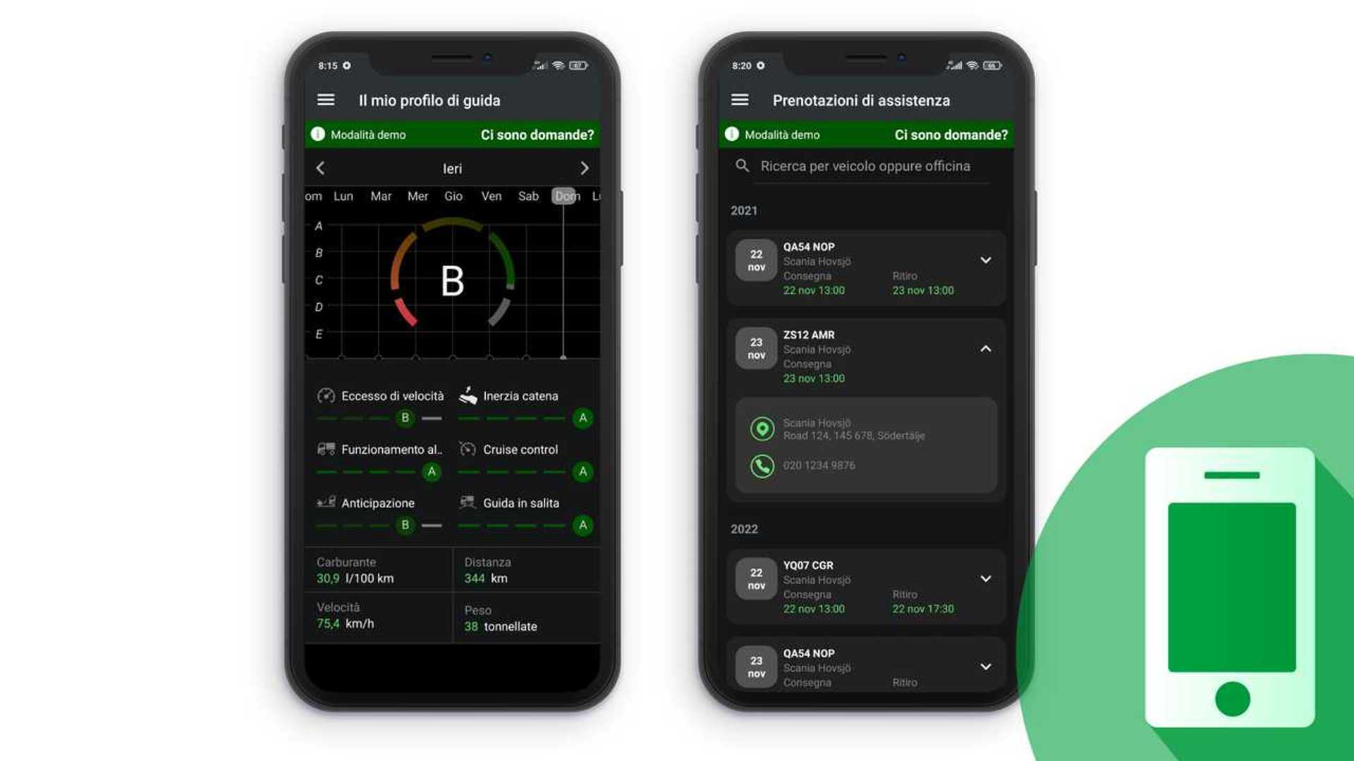 Come funziona l'app Scania Fleet per gestire veicoli industriali