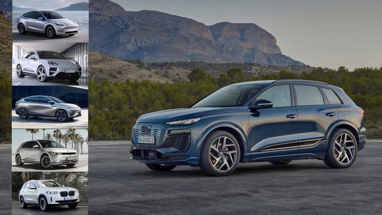 Audi Q6 e-tron compared with the competition