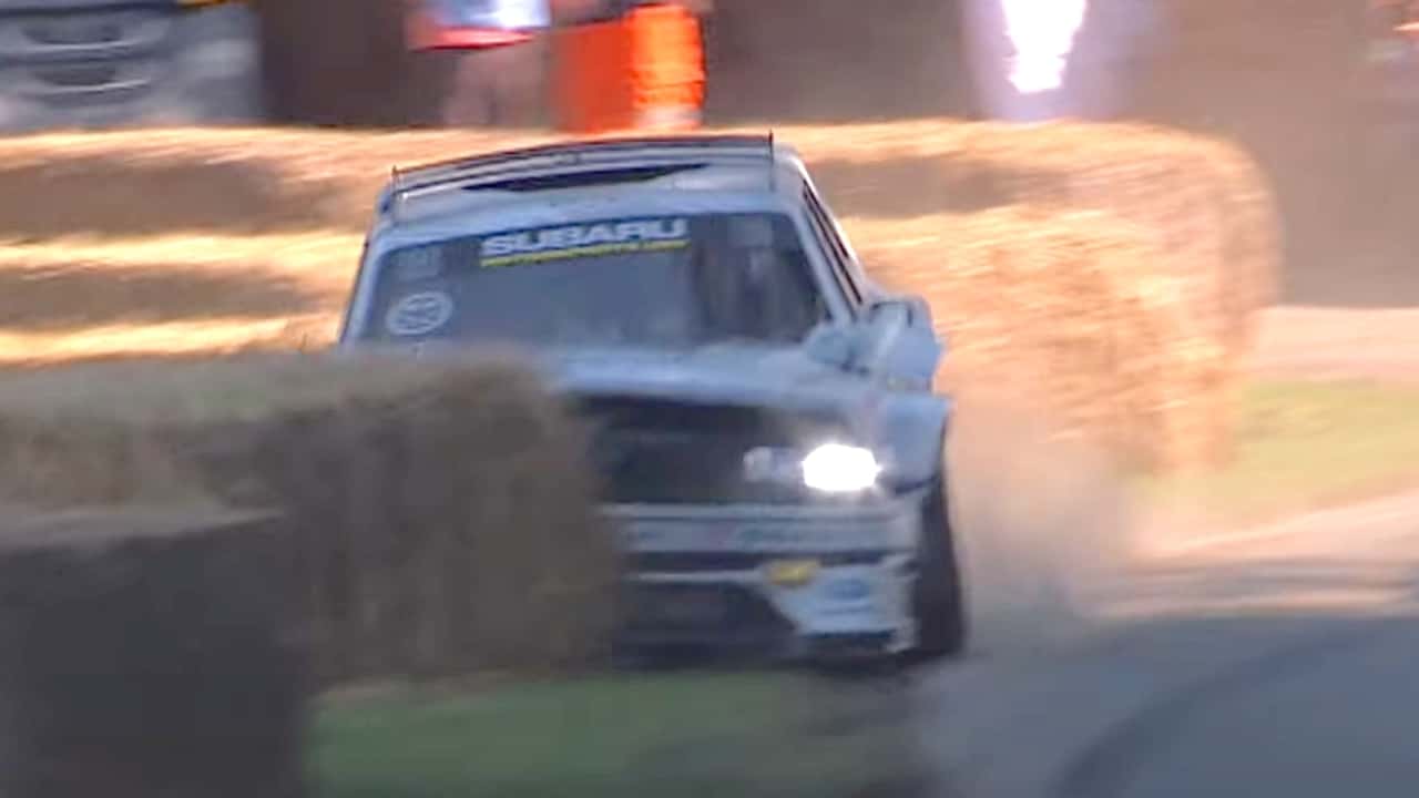Travis Pastrana Just Crashed His Subaru at Goodwood