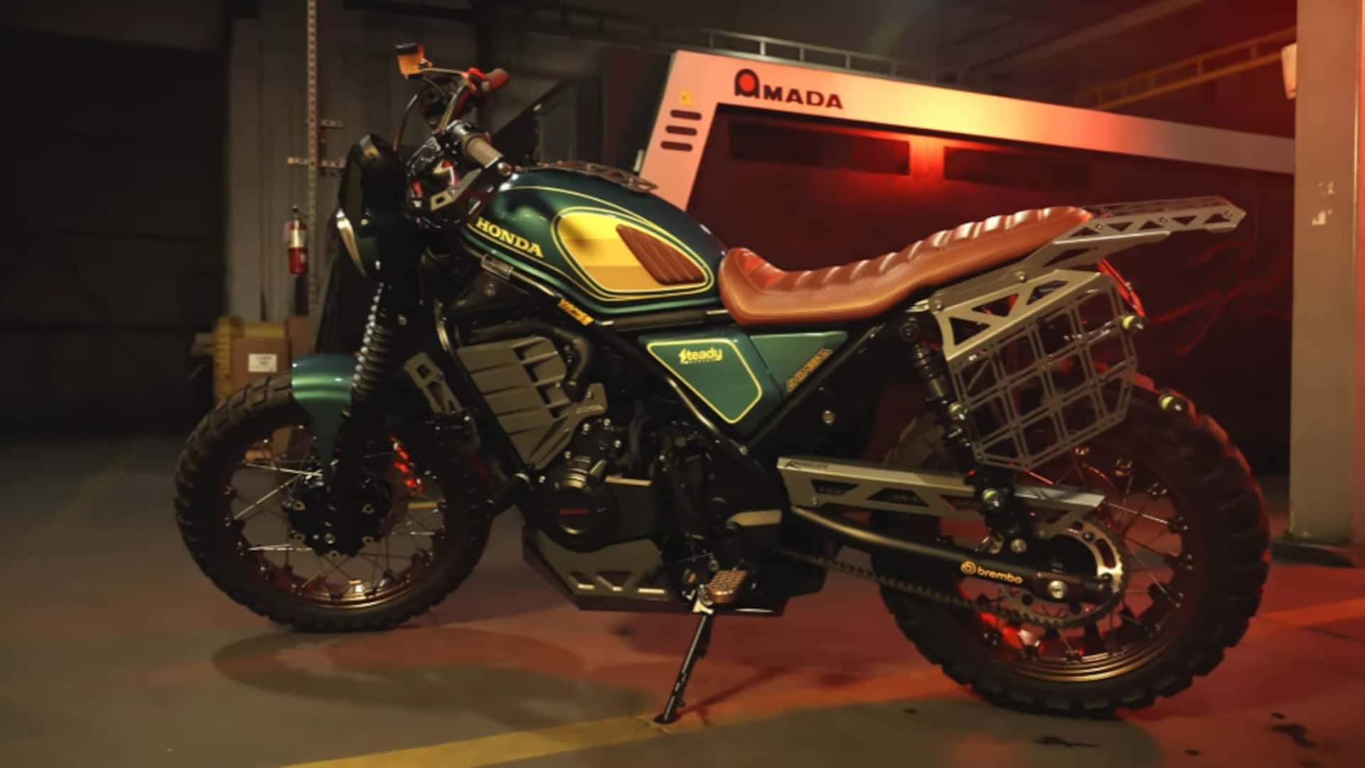 Watch: Custom Honda SCL500 By Steady Garage