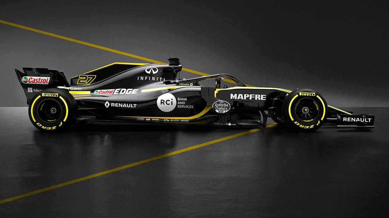 Renault presenta el RS18 de Sainz: más negro, menos amarillo