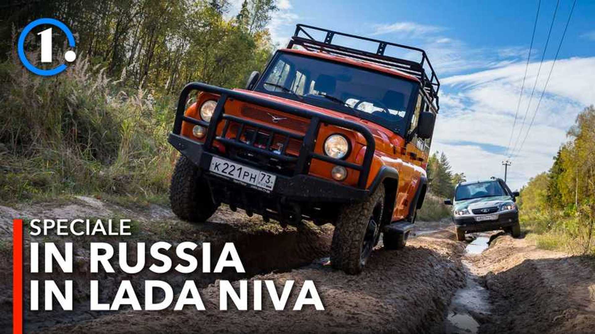 Lada Niva e UAZ Hunter, l'incredibile prova off road nella cava russa