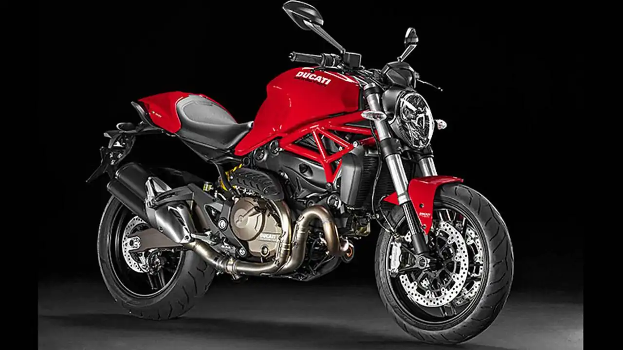 White Ducati Monster 821