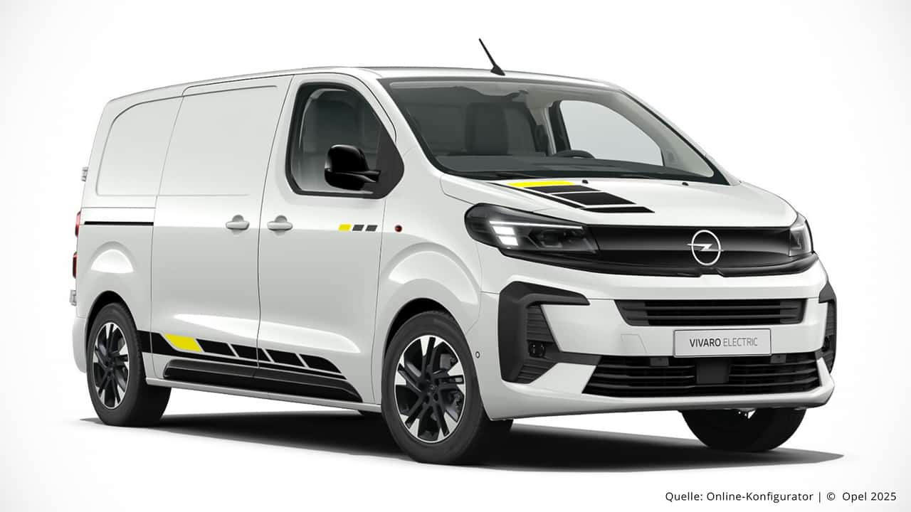 Opel Vivaro Electric Sportive: Aufgemotzter Lieferwagen