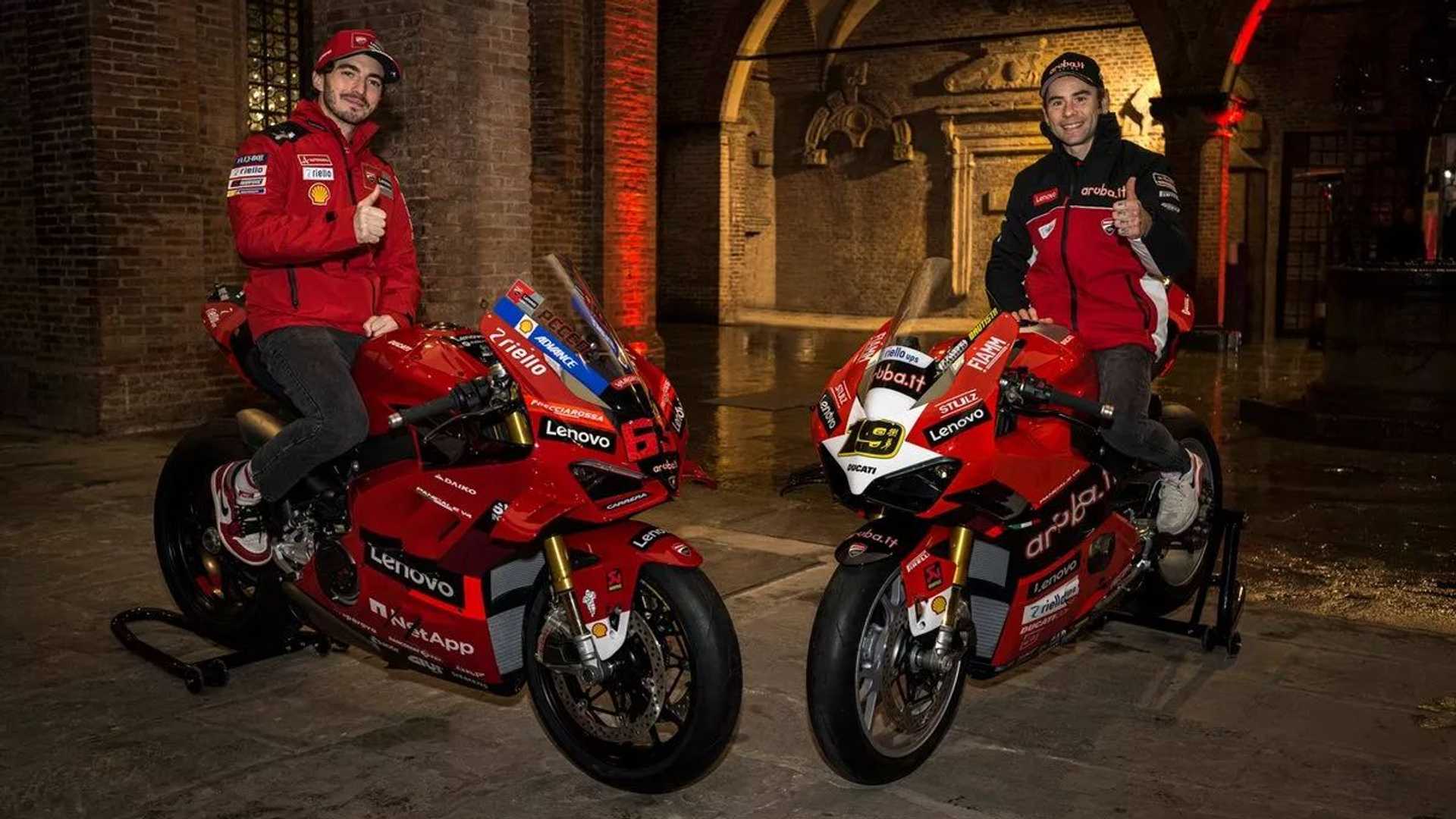 Ducati lanza dos motos por los títulos de Bagnaia y Bautista