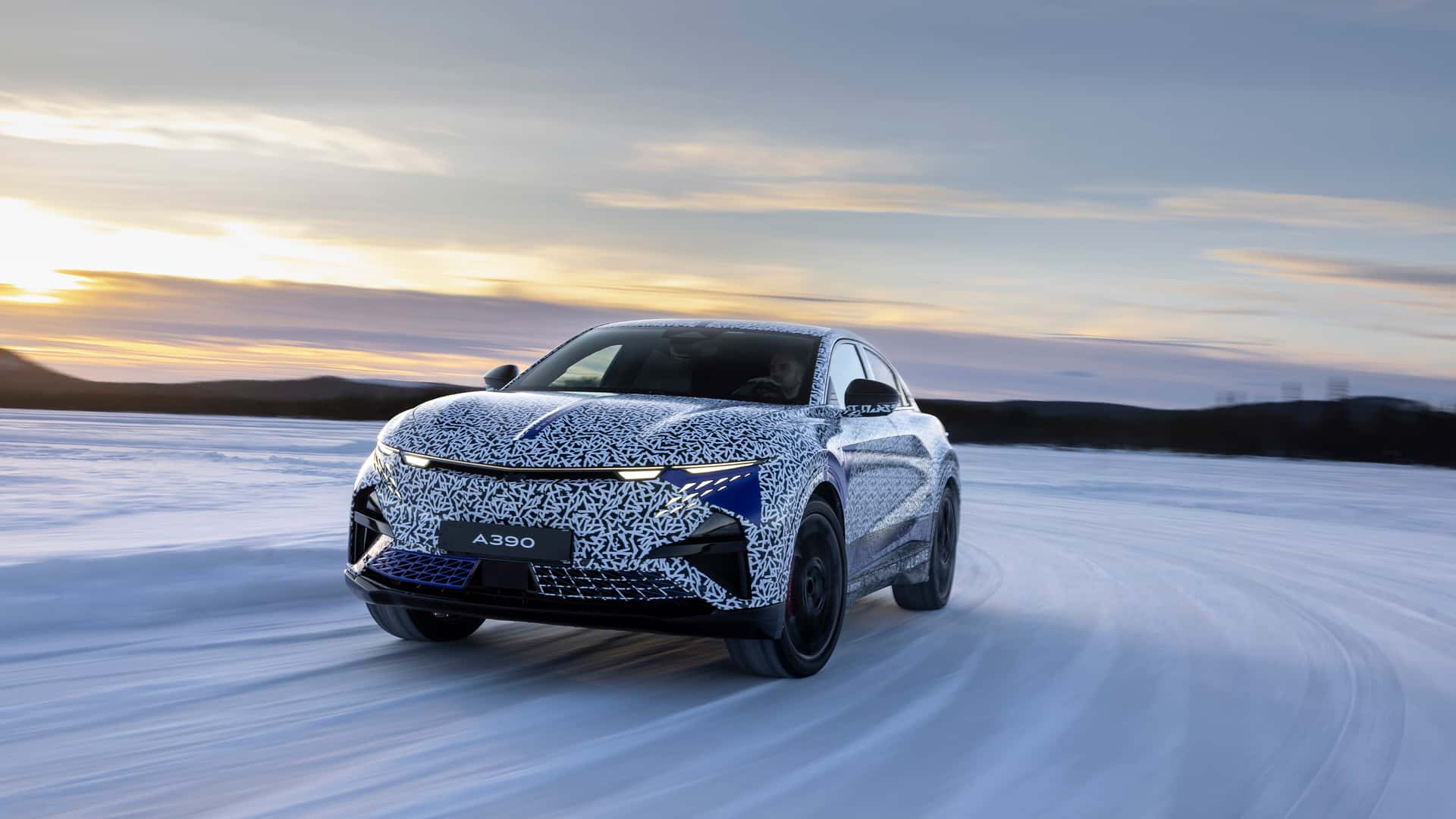 L'Alpine A390 en test dans le grand froid de la Laponie
