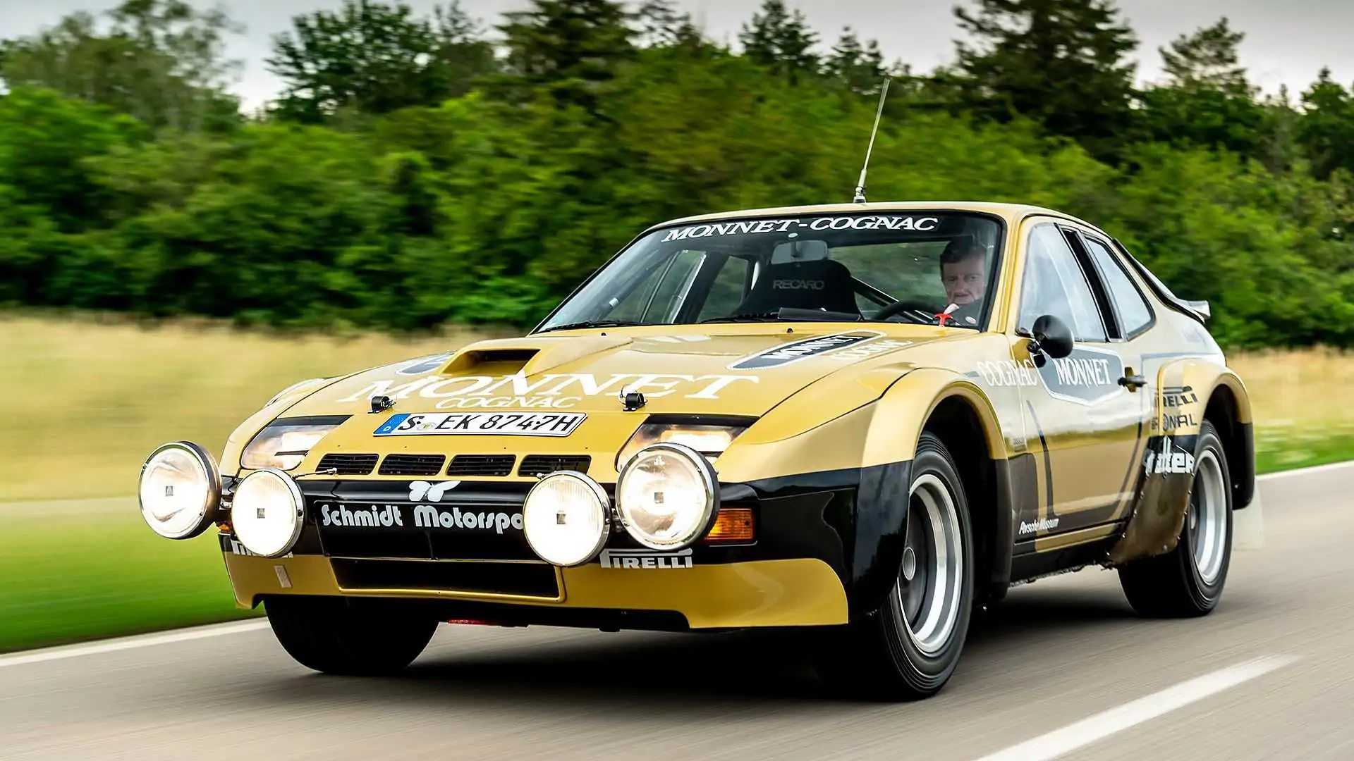 Walter Röhrl und der Porsche 924 Carrera GTS Rallye