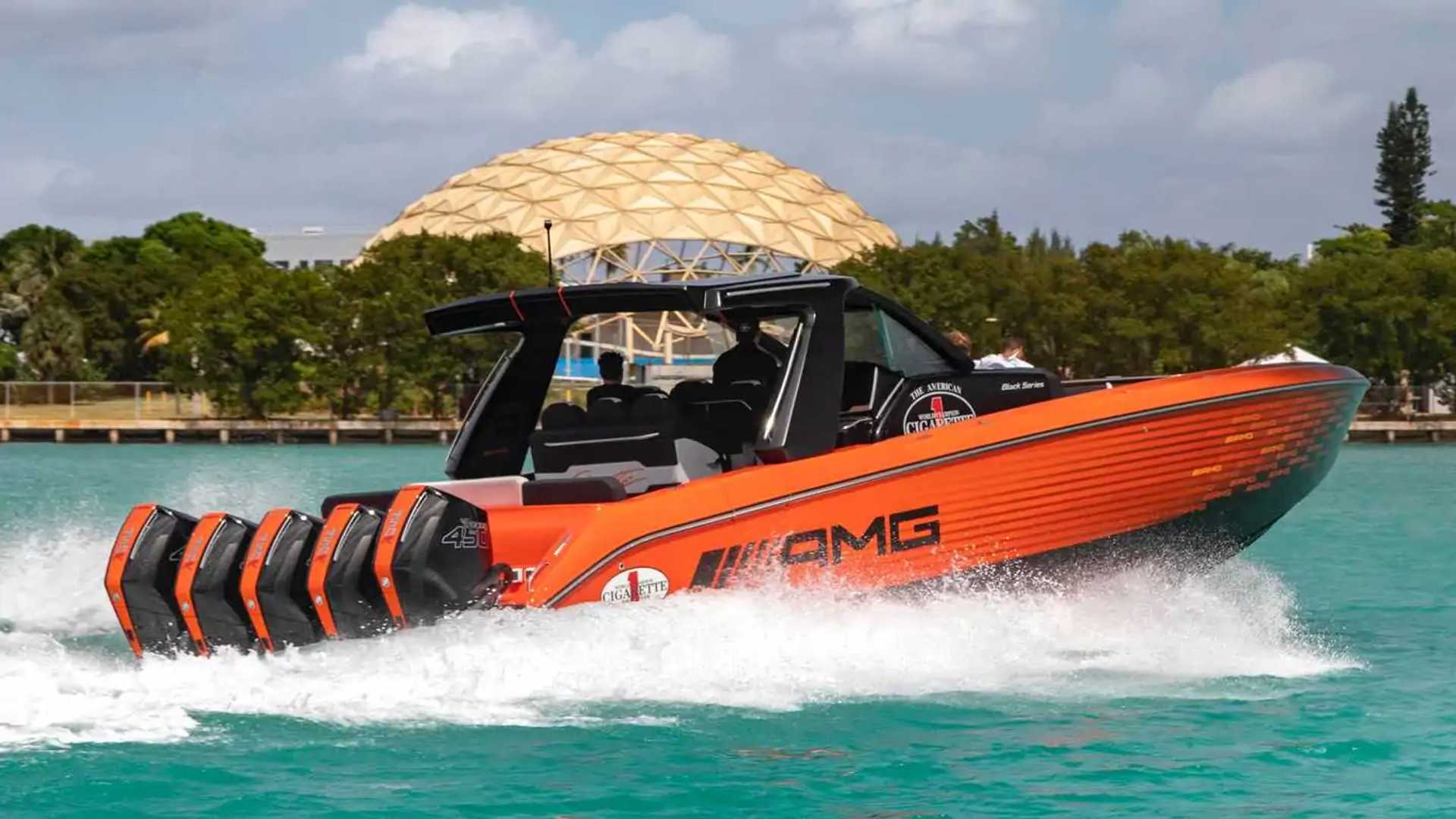 Mercedes AMG s New Cigarette Boat Has 2 250 Horsepower Mercedes AMG s New Cigarette Boat Has 2 250 Horsepower