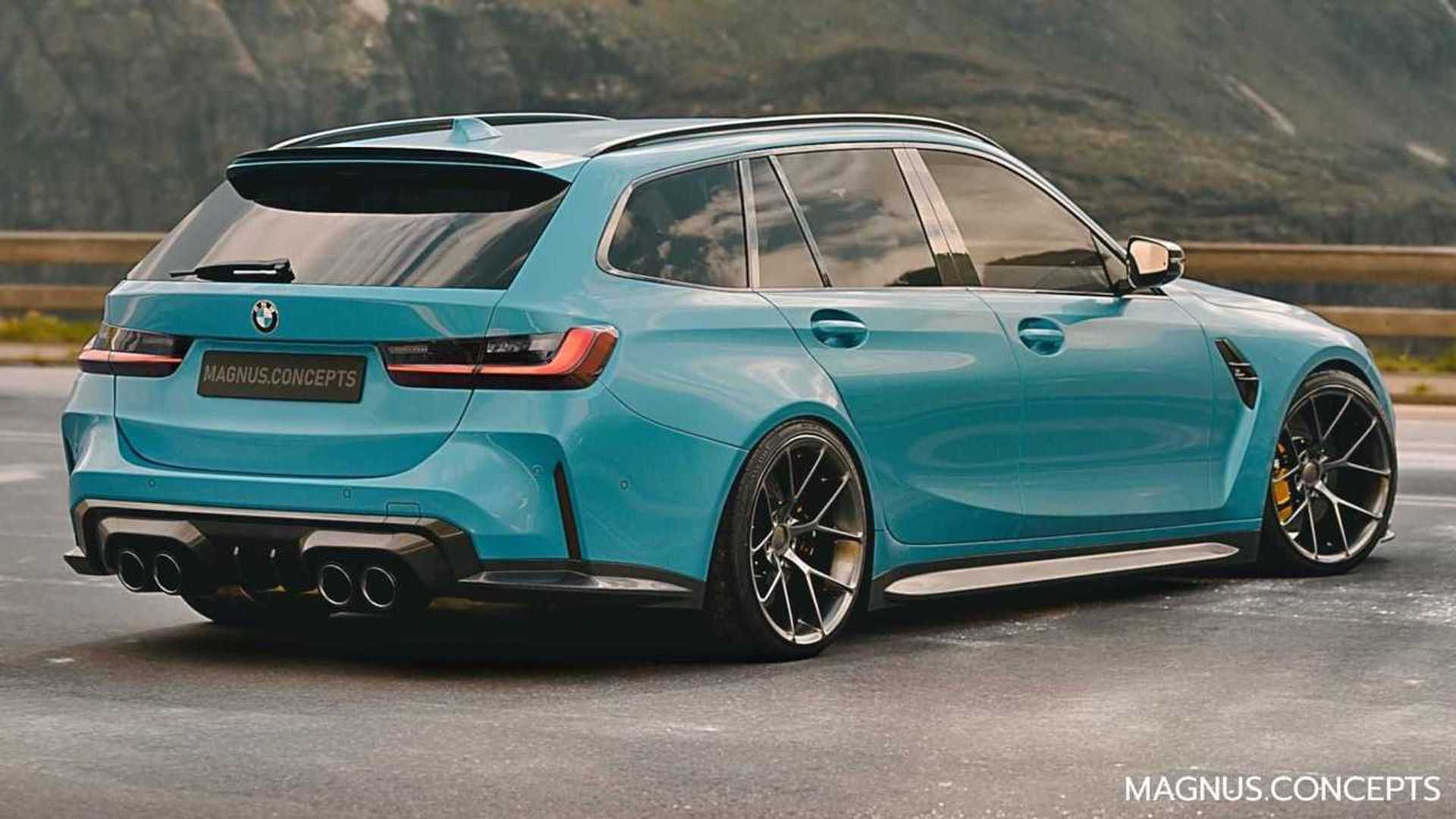 Así es el espectacular render del BMW M3 Touring