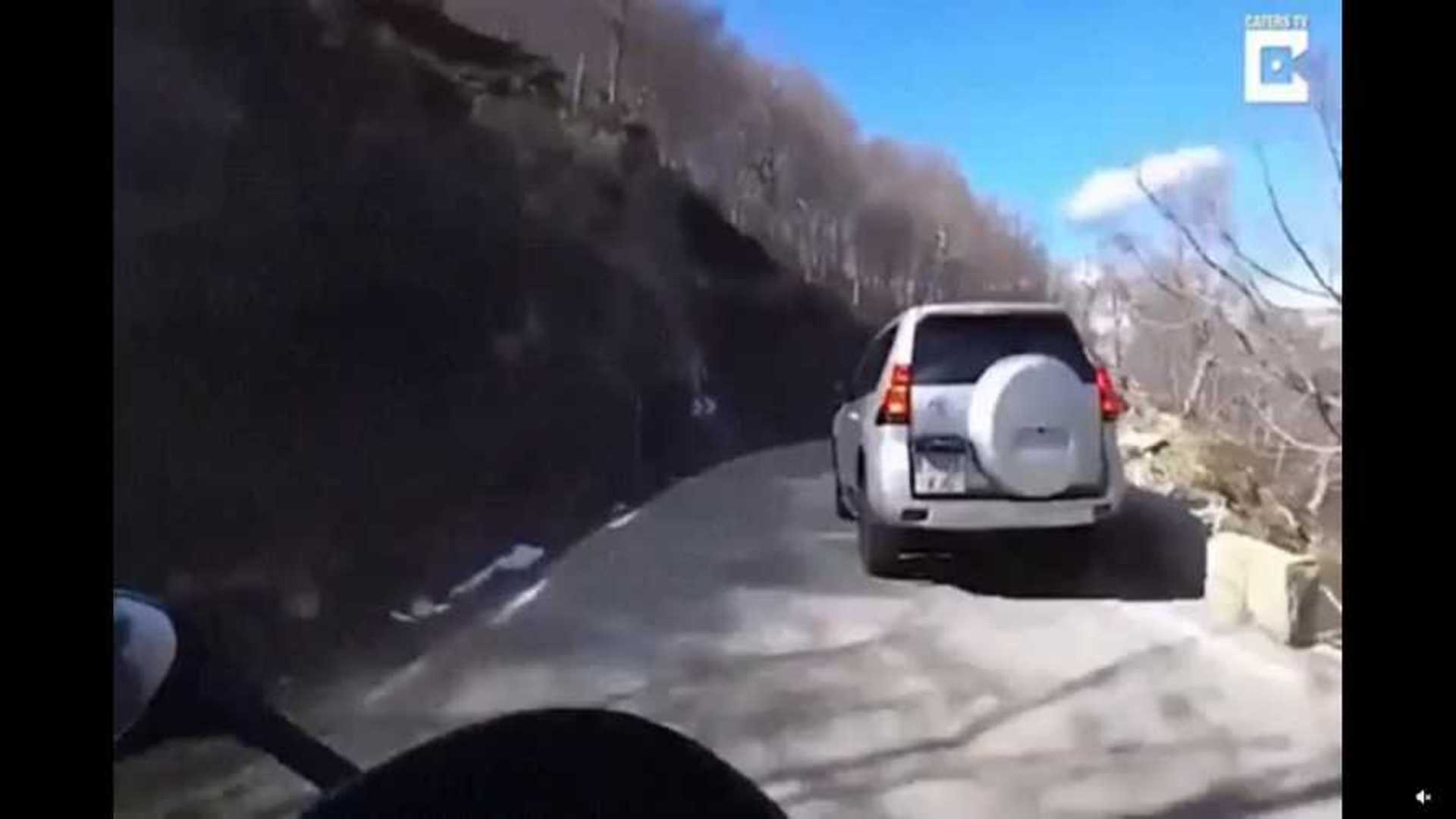 Watch This Rider Escape Death Only To Crash Anyway