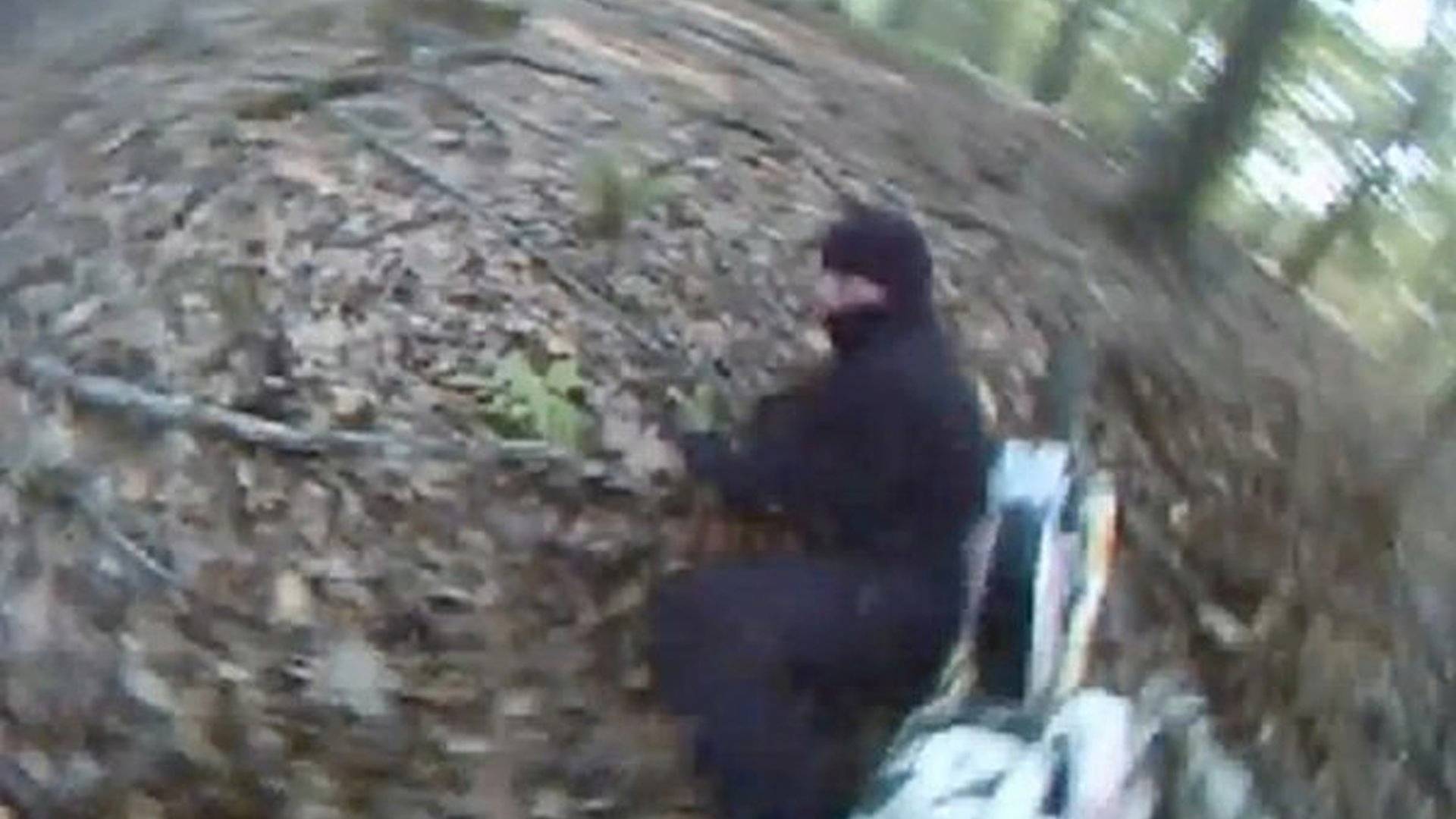 Is a masochistic ninja haunting VA dirt bike races?