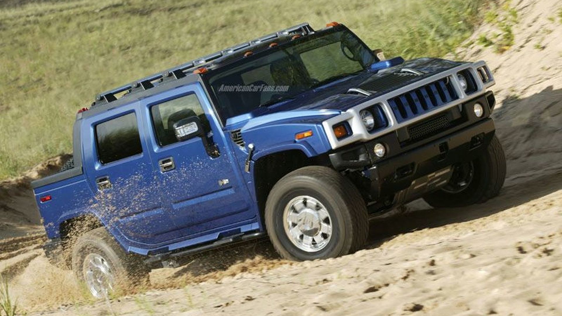 Blue Hummer H2