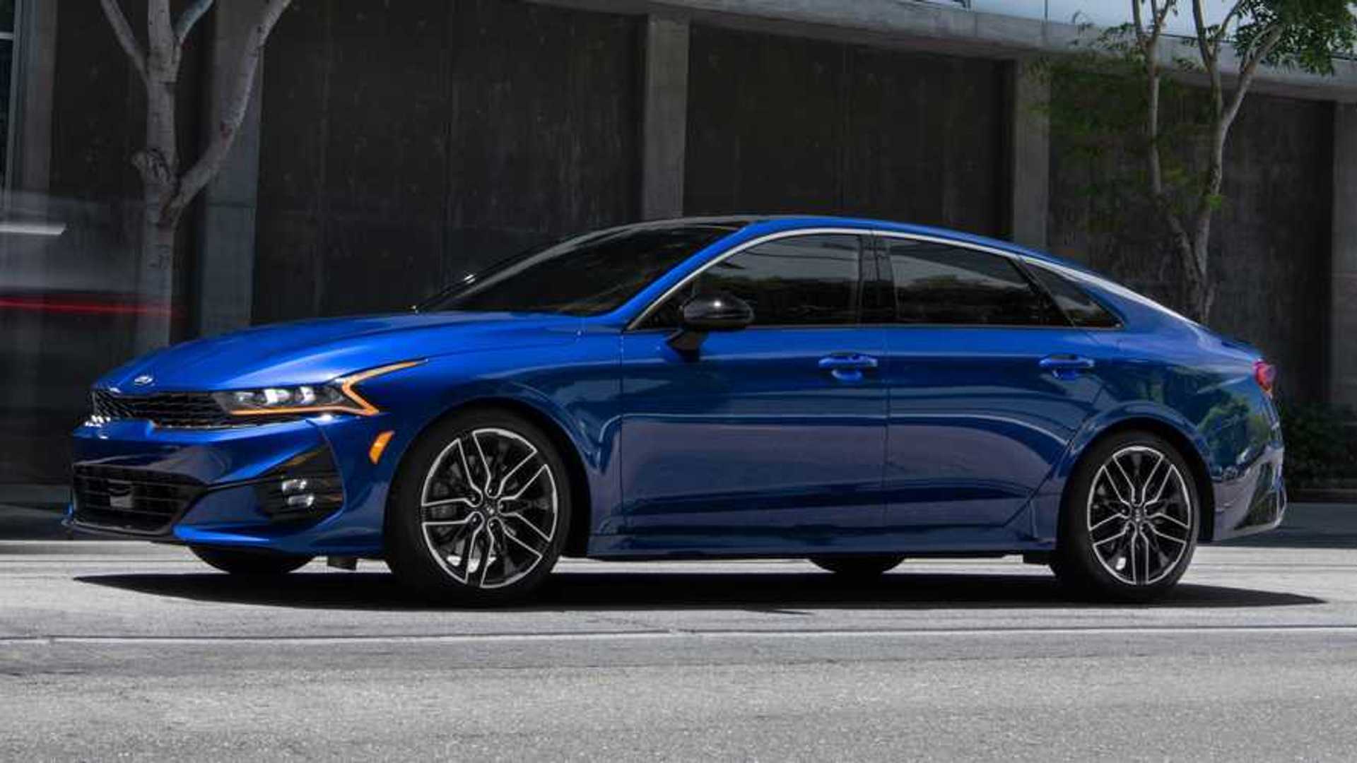 2021 Kia K5 Mid Size Sedan Debuts As The Optima s Sharp Replacement