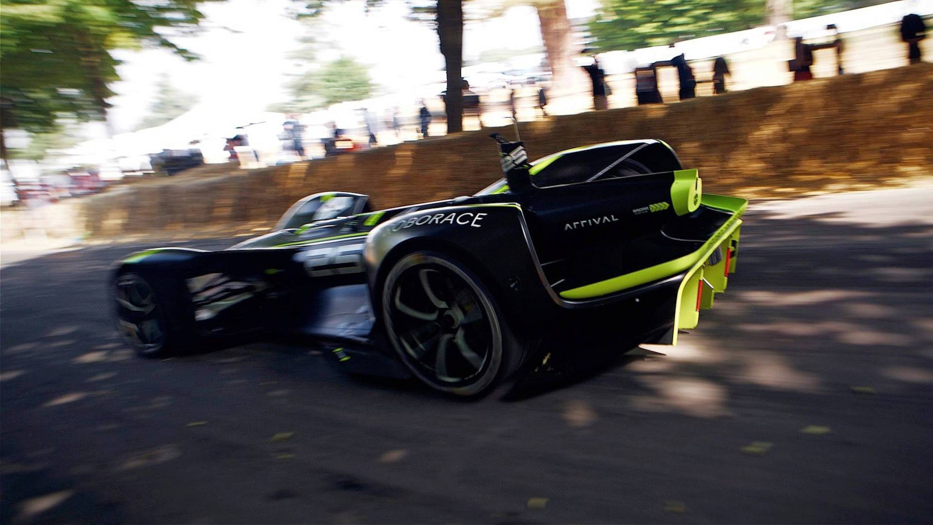 Roborace - Une auto sans pilote monte Goodwood pour la première fois