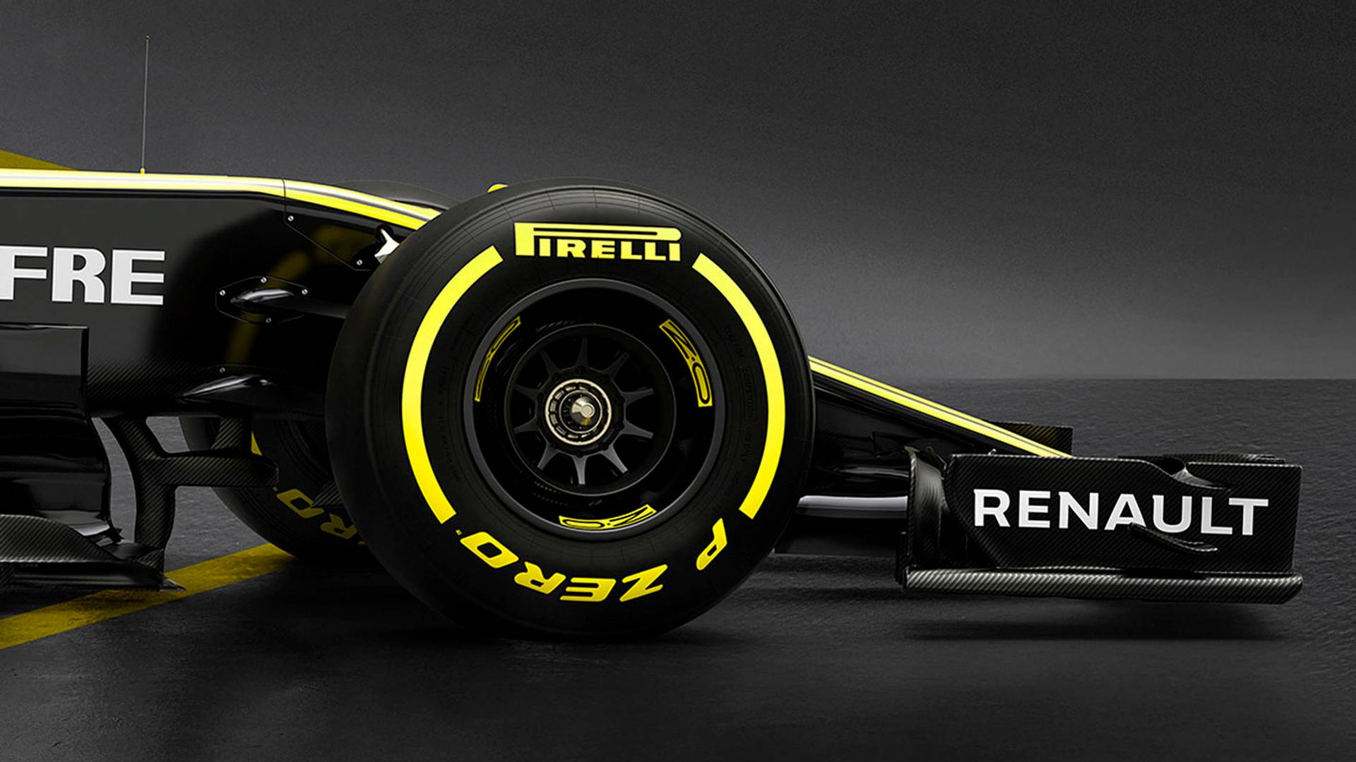Renault presenta el RS18 de Sainz: más negro, menos amarillo