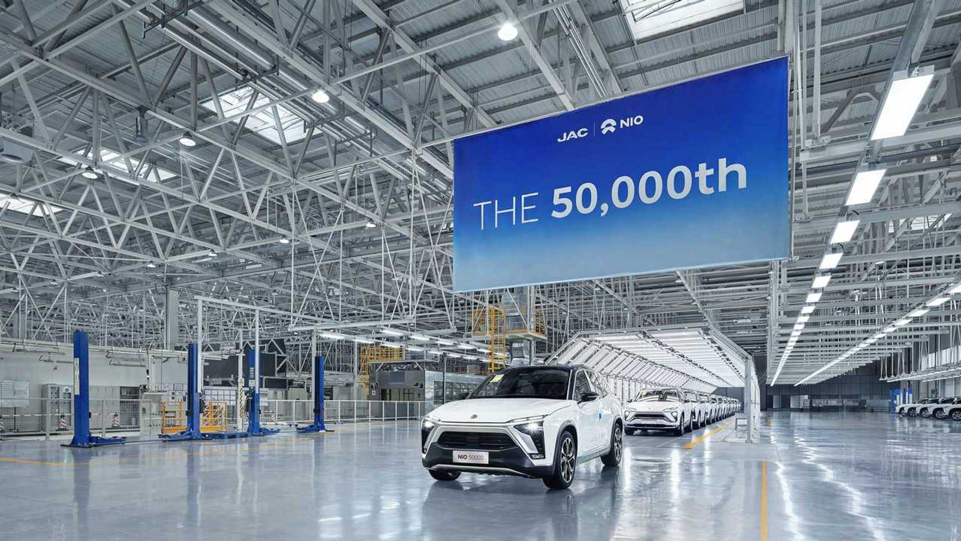 NIO's 50,000th Build Rolls Off The Assembly Line At Hefei Manufacturing ...