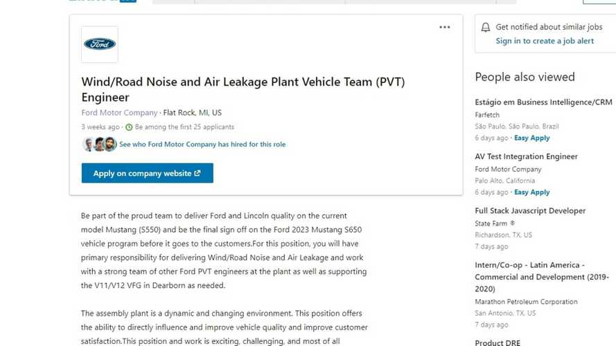 New Ford Mustang Coming 2022, According To Company's Job Listing