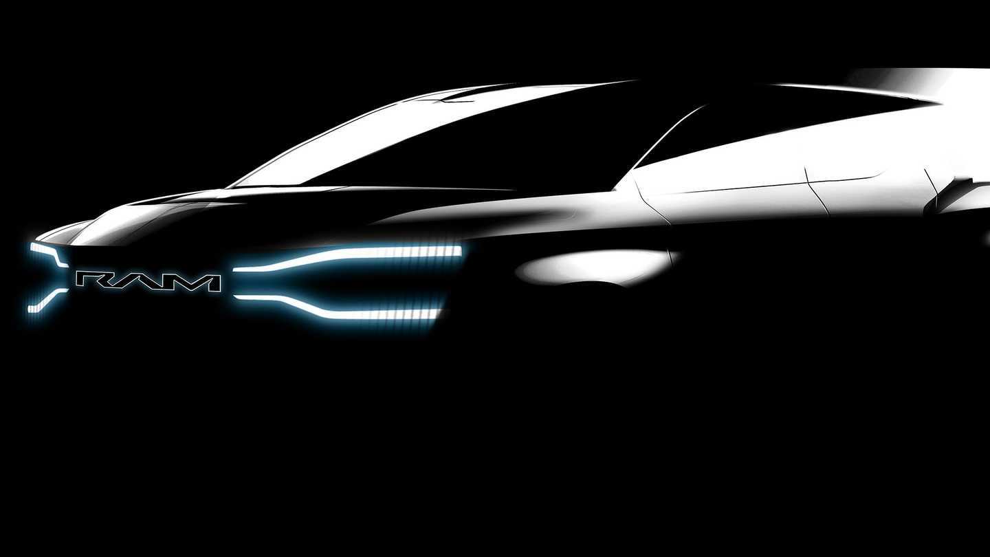 Ram Teases Electric Ram 1500 BEV Pickup Truck