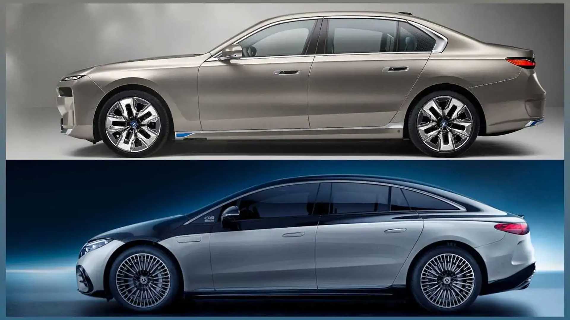 BMW i7 im Vergleich mit dem Mercedes EQS