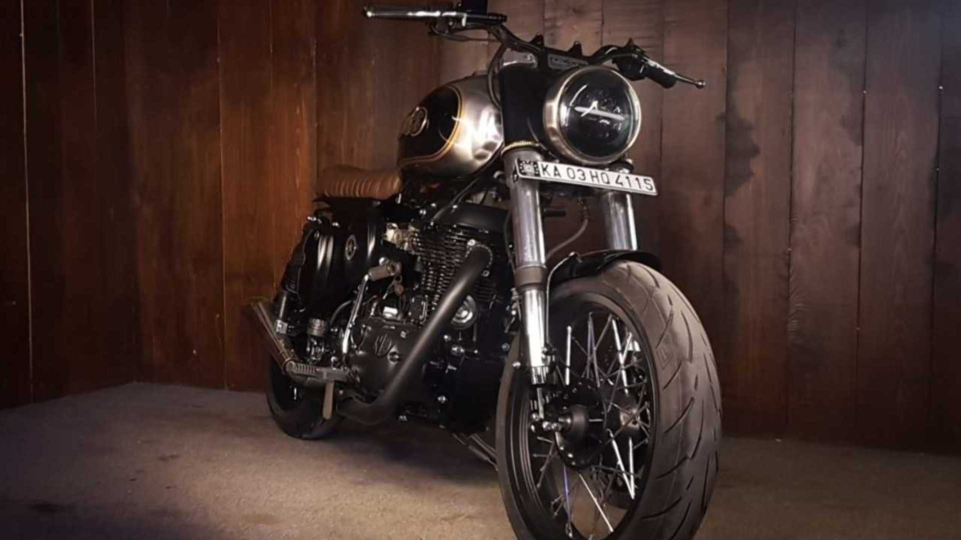 This Custom Royal Enfield Classic 500 Has Built Some Muscle