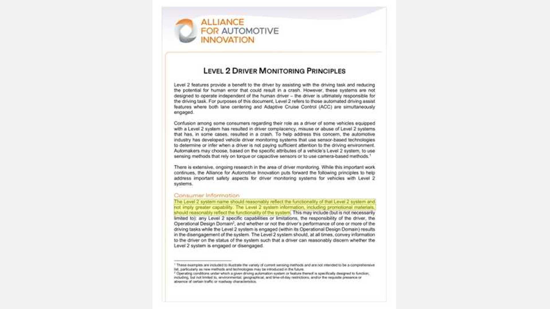 AAI Takes Aim At Tesla With Level 2 Driver Monitoring Principles