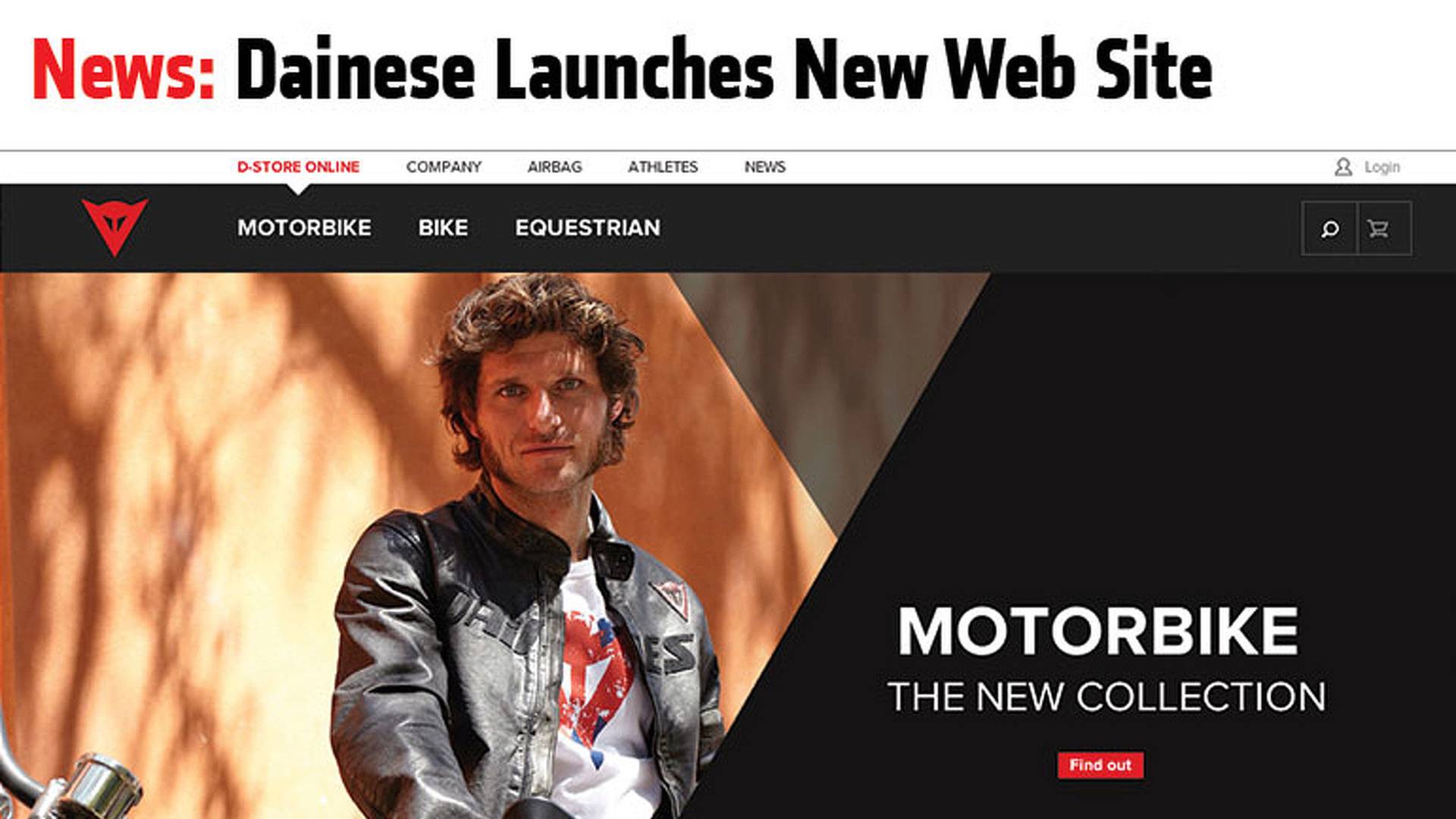 News: Dainese Launches New Website