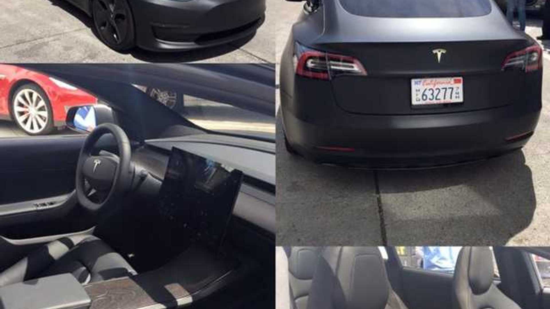 Eye-Catching Matte Black Tesla Model 3 Goes Out In The Wild - Gallery ...