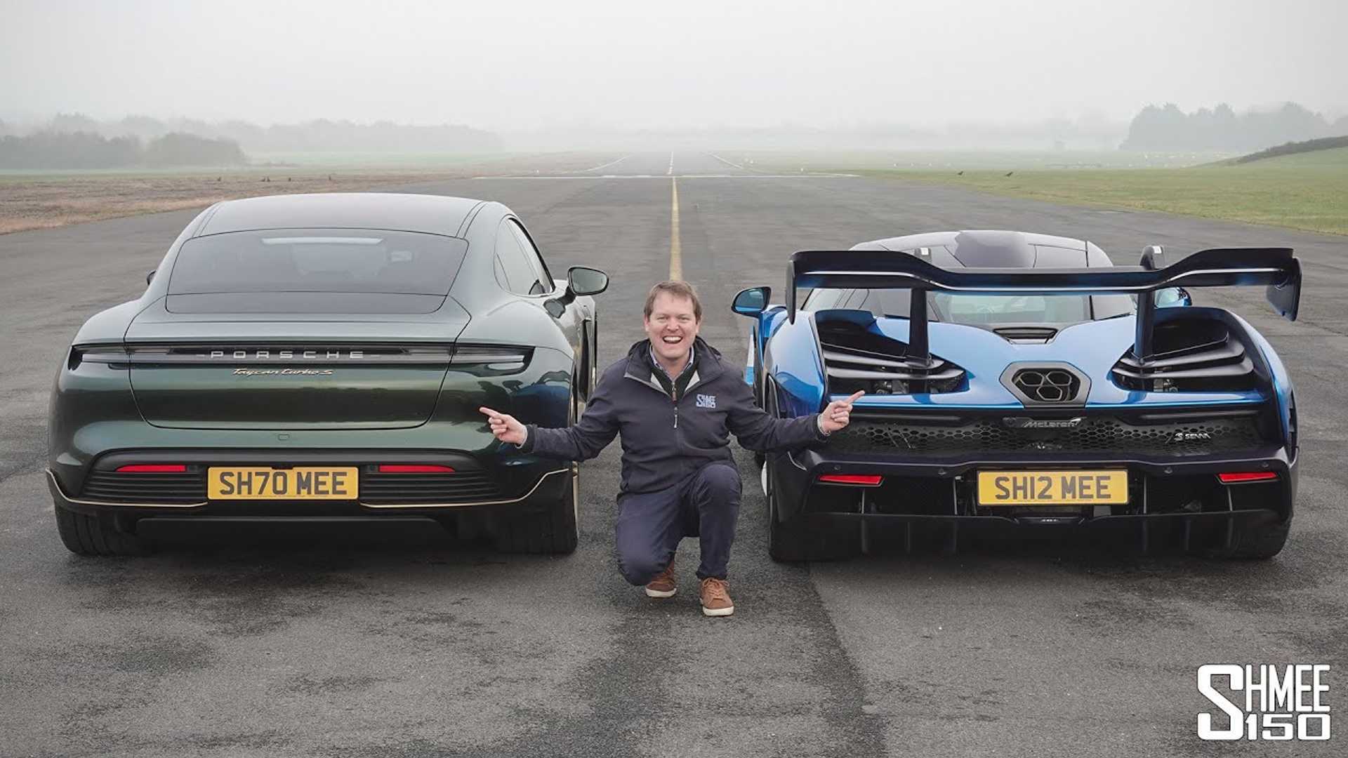 Watch Porsche Taycan Take On McLaren Senna: Epitome Of ICE Vs EV Drag Races
