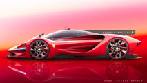 Ferrari P3 render: así sería el rival del Aston Martin Valkyrie