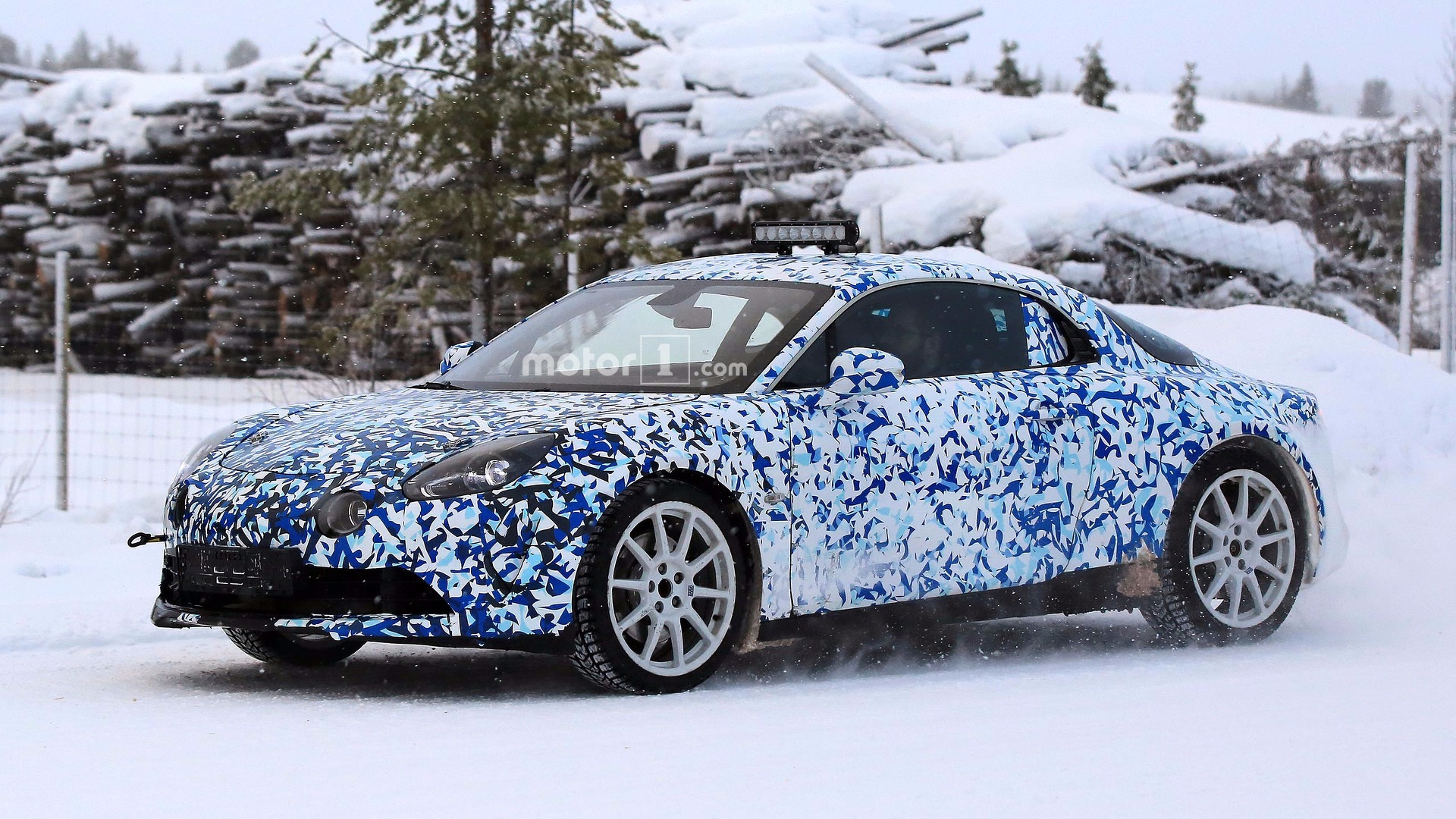 Alpine A120 - Les photos des essais sur neige