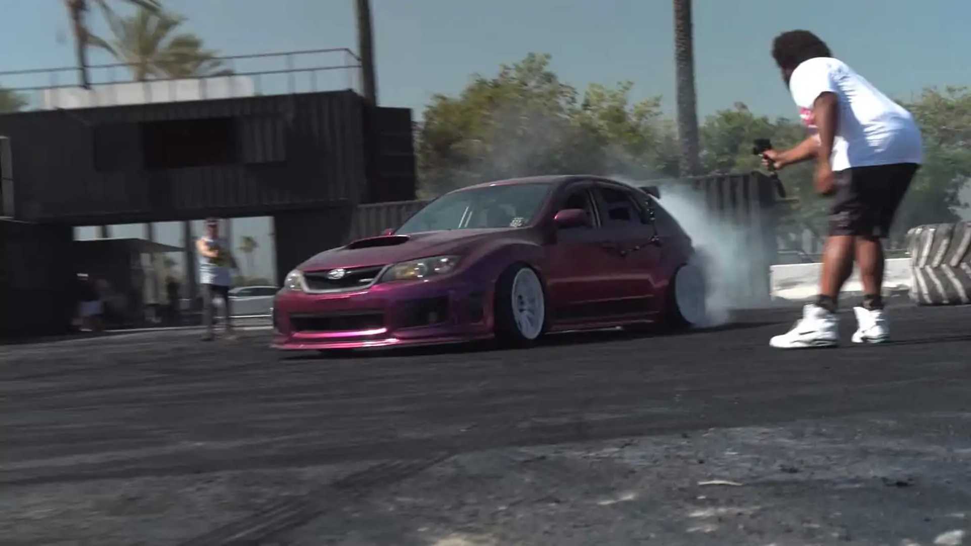 This Rear-Wheel-Drive Subaru WRX Is A Smokey Drift Machine