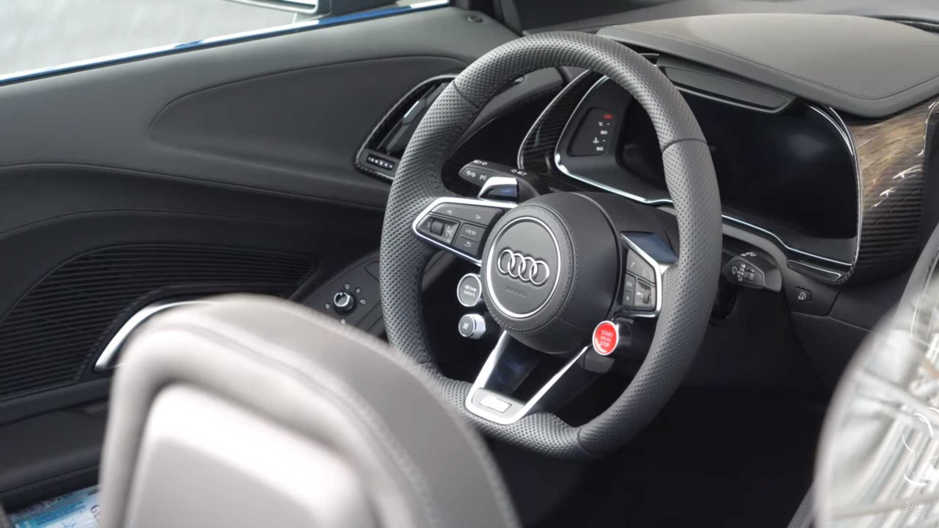 38 Audi R8s delivered at once to show the V10 is very much alive