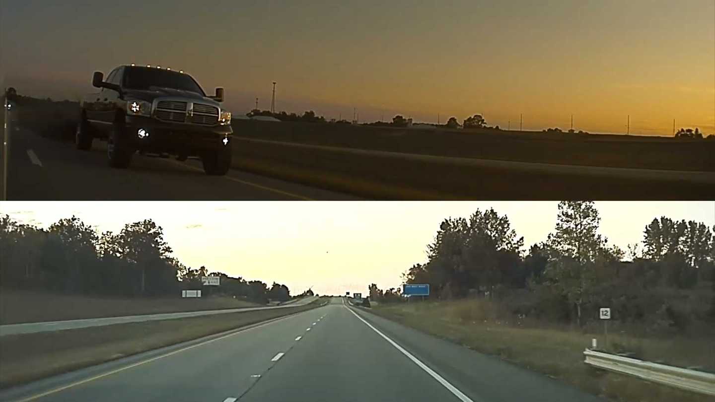 Watch This Tesla Put Coal-Rolling Ram In Rightful Place: Far Behind