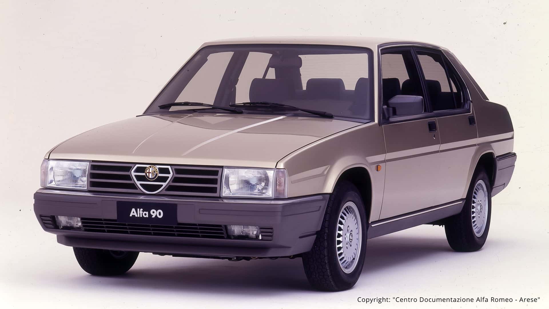 Alfa Romeo 90, nata nel 1984 ha vissuto solo tre anni