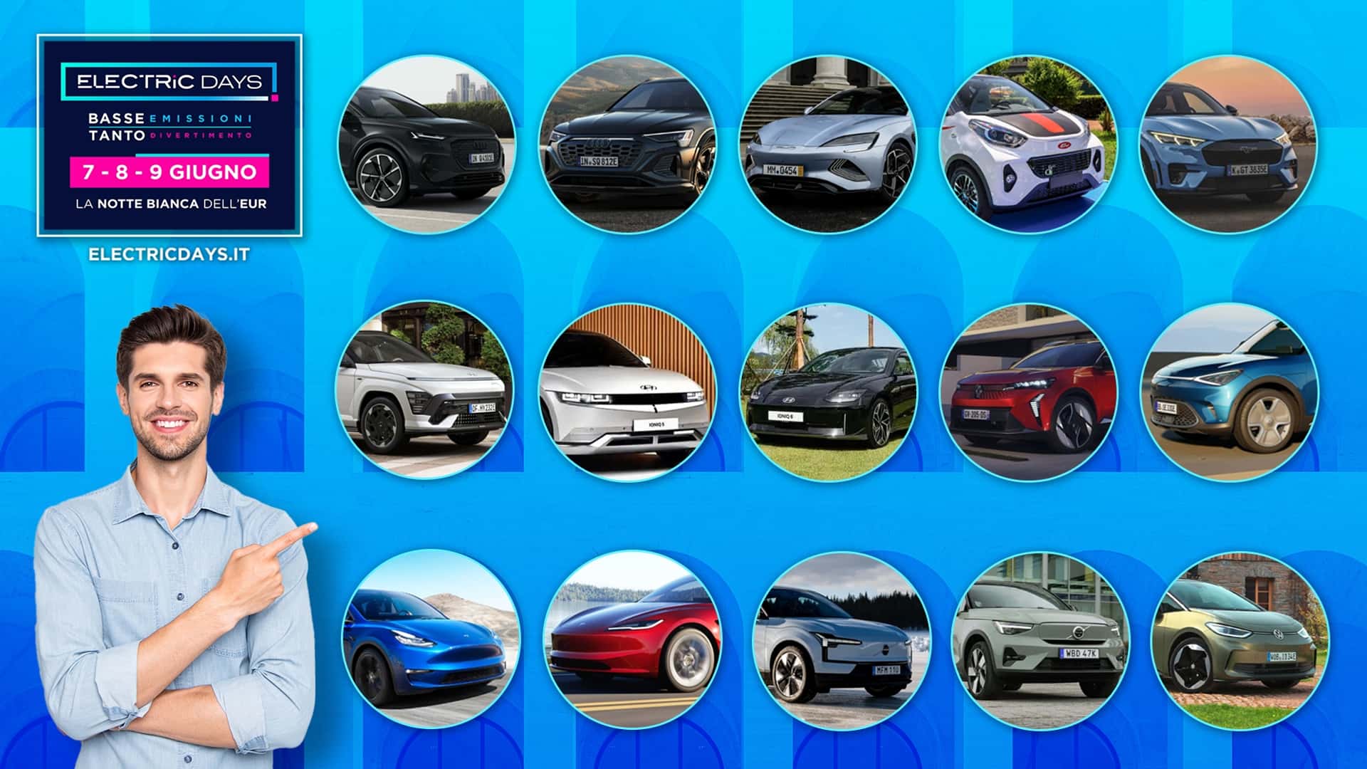 Tutte le auto che si possono vedere e provare agli Electric Days 2024