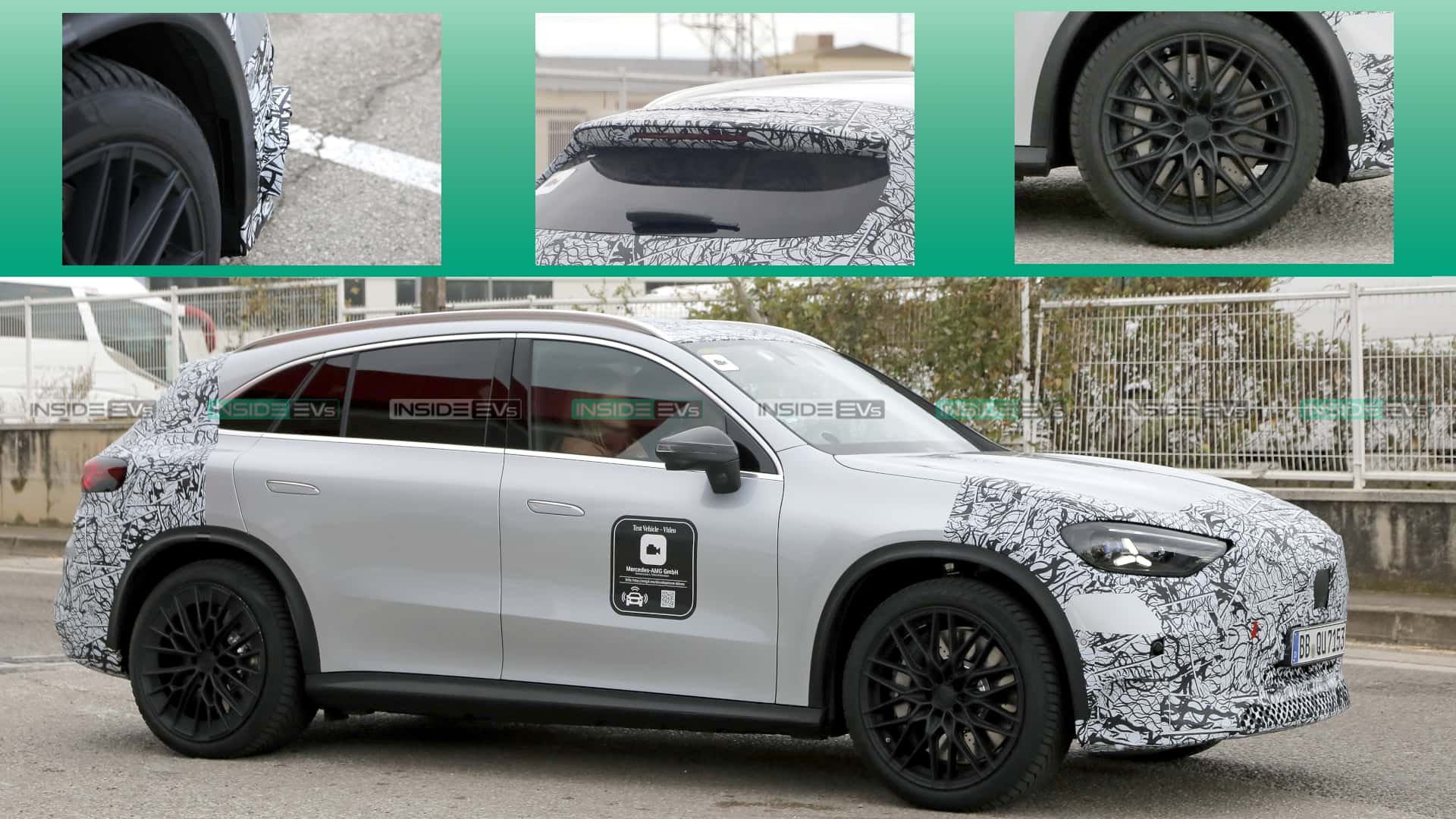 Mercedes-AMG GLC 53 EQ als Erlkönig mit seltsamen Aero-Elementen