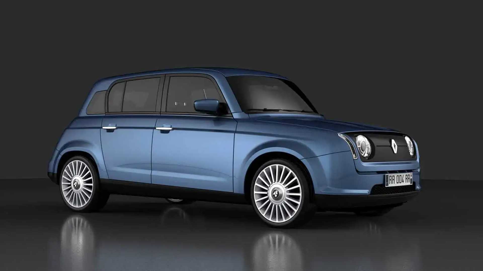 Renault 4: Ein Rendering des kleinen Elektroautos – von 2011
